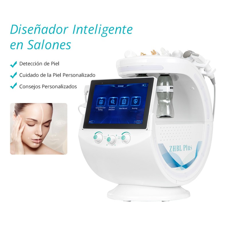 Máquina multifuncional 7 en 1 para pruebas de piel facial Hydra